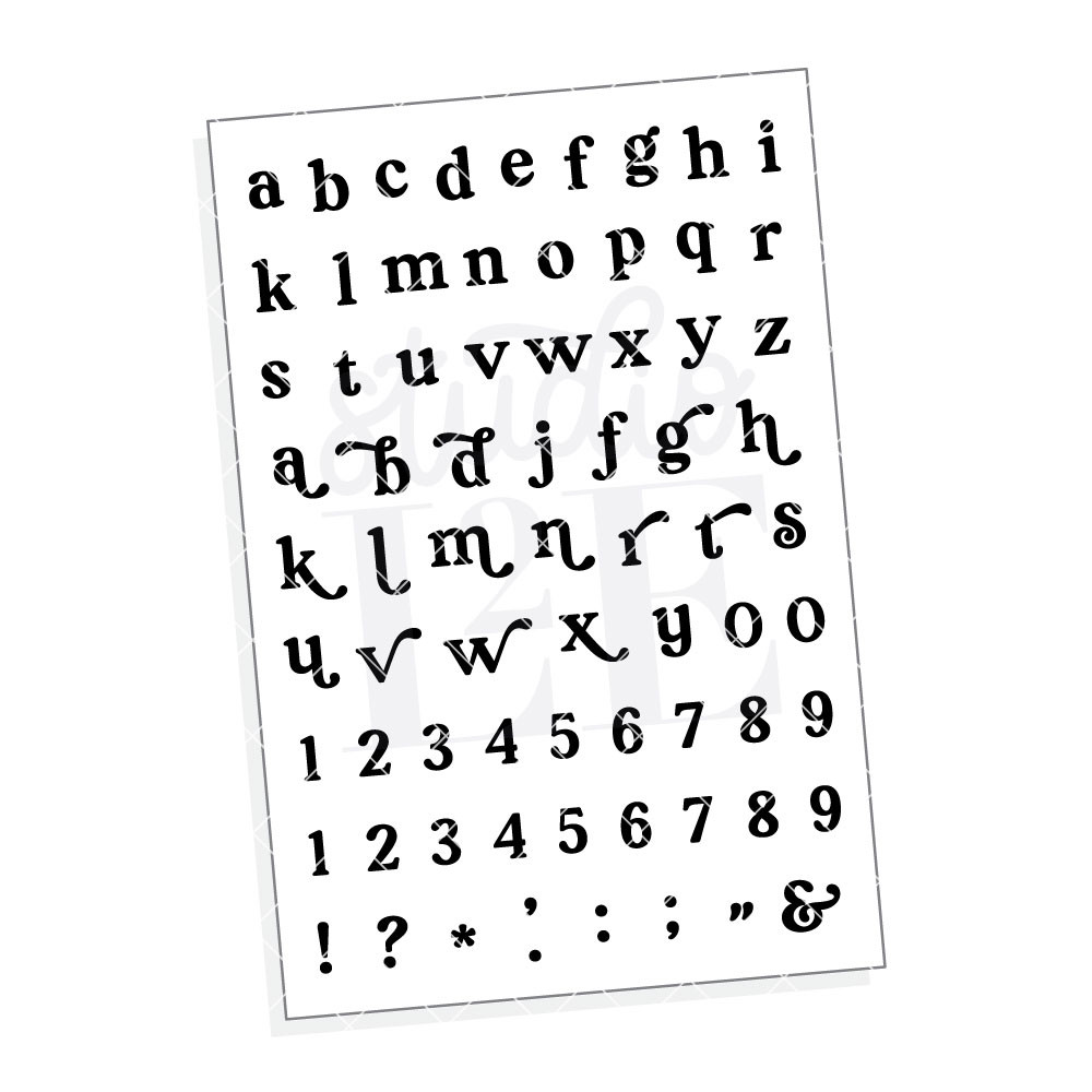Basic Alphabet planner stamps by STUDIO L2E