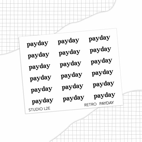 Payday Retro text - STUDIO L2E