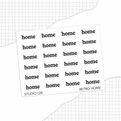 Home Retro text - STUDIO L2E