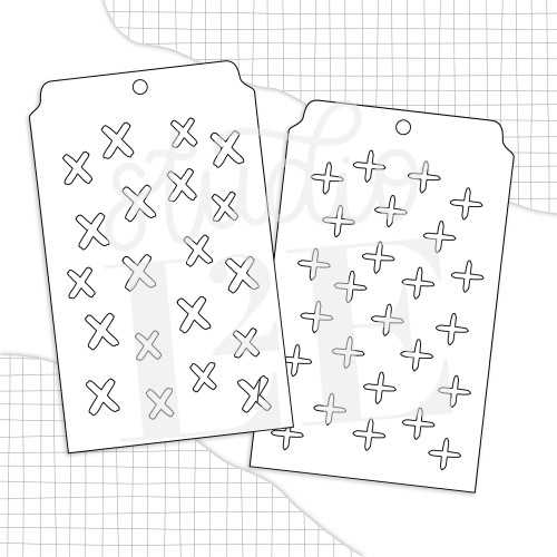 Stencil Duo - X Cross - STUDIO L2E