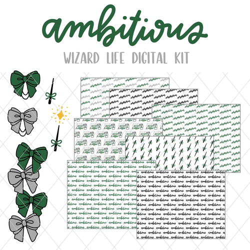 Ambitious Digital Planner Kit die cuts & papers | STUDIO L2E