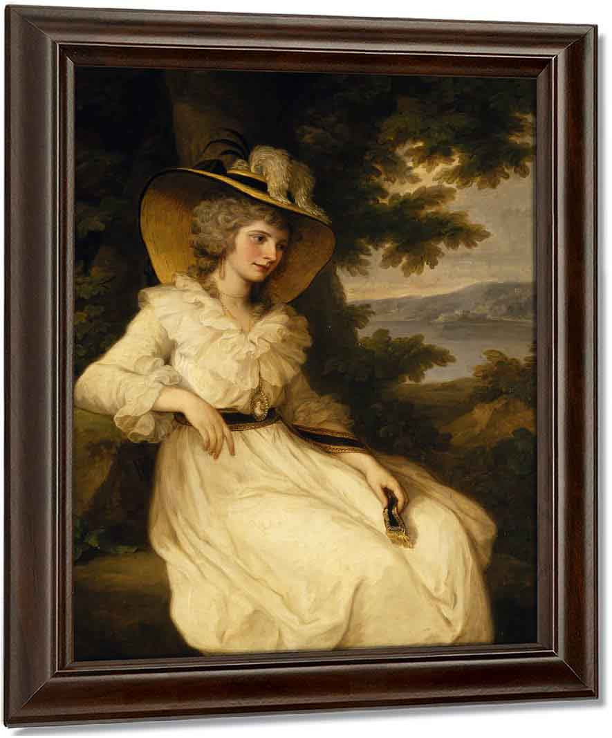 Portrait Of Lady Elizabeth Foster By Angelica Kauffmann Art ...