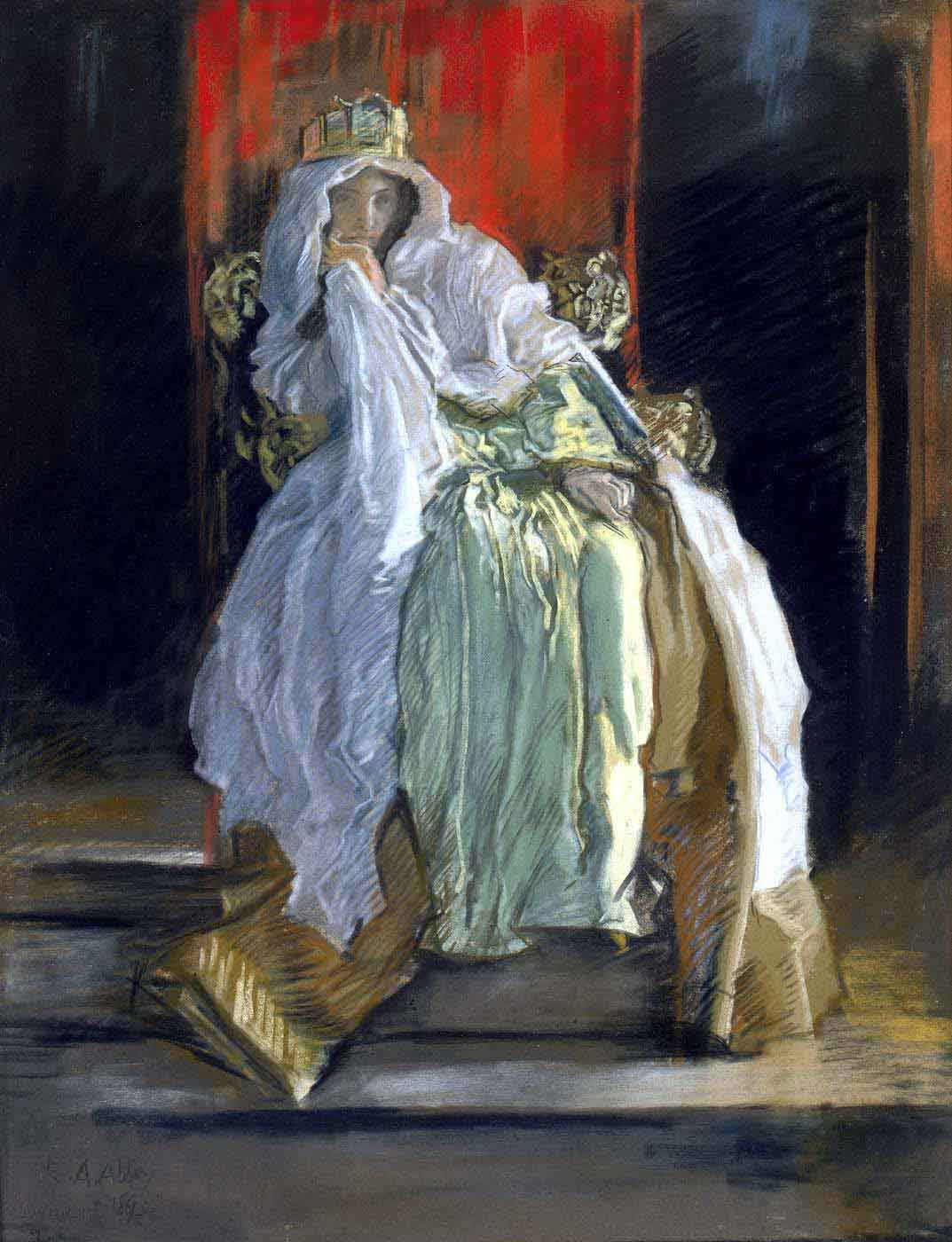 The Queen In Hamlet By Edwin Austin Abbey Art Reproduction from Cutler ...