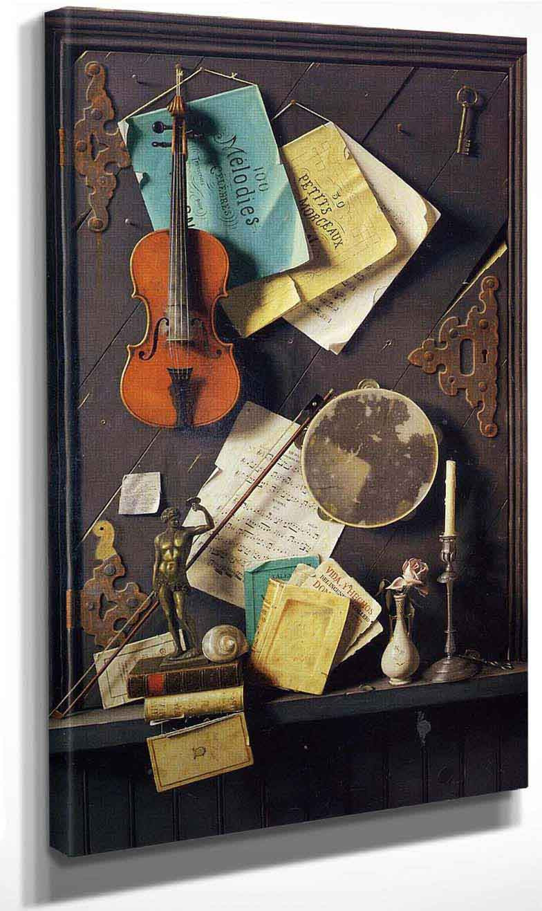 A Smoke Backstage By William Michael Harnett Print or Painting ...