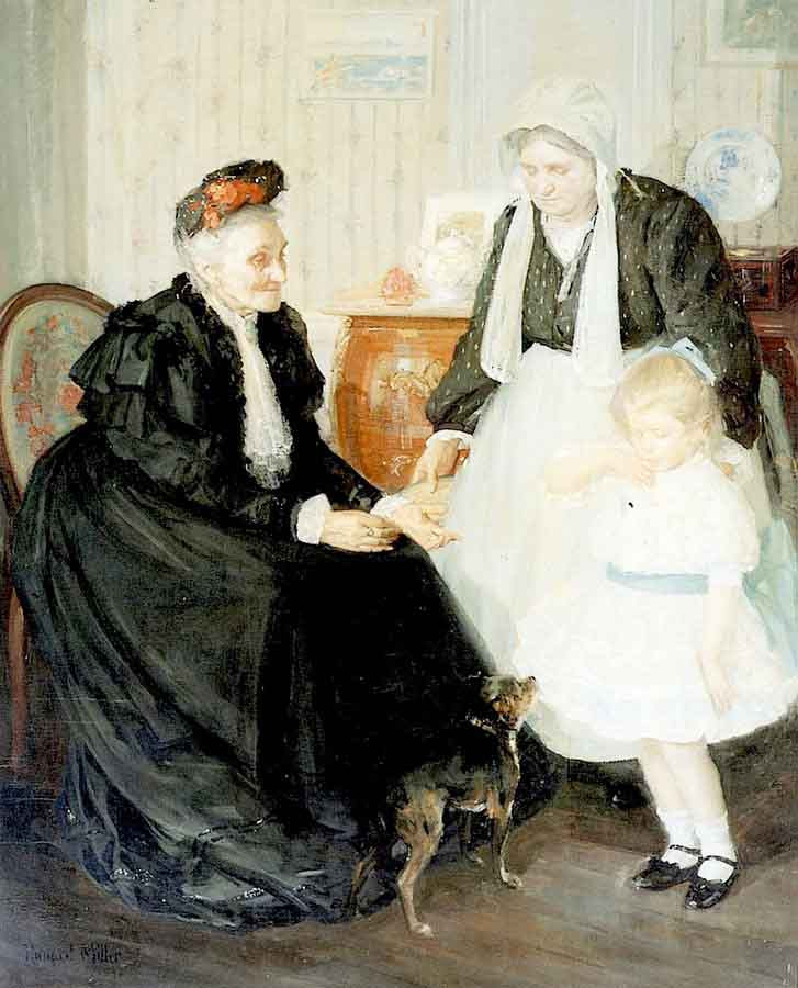 The Visit By Richard Edward Miller Reproduction