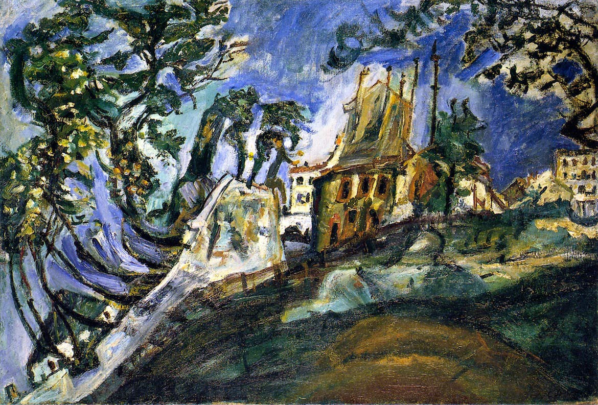 Landscape At Montmartre By Chaim Soutine Print or Oil Painting ...