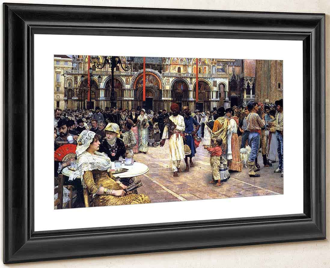 St Mark's Square, Venice By William Logsdail Print or Oil Painting ...