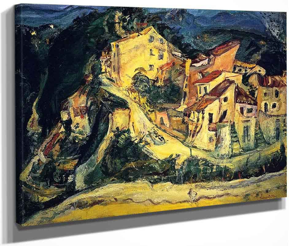 Landscape At Cagnes 23 By Chaim Soutine Print or Painting Reproduction ...