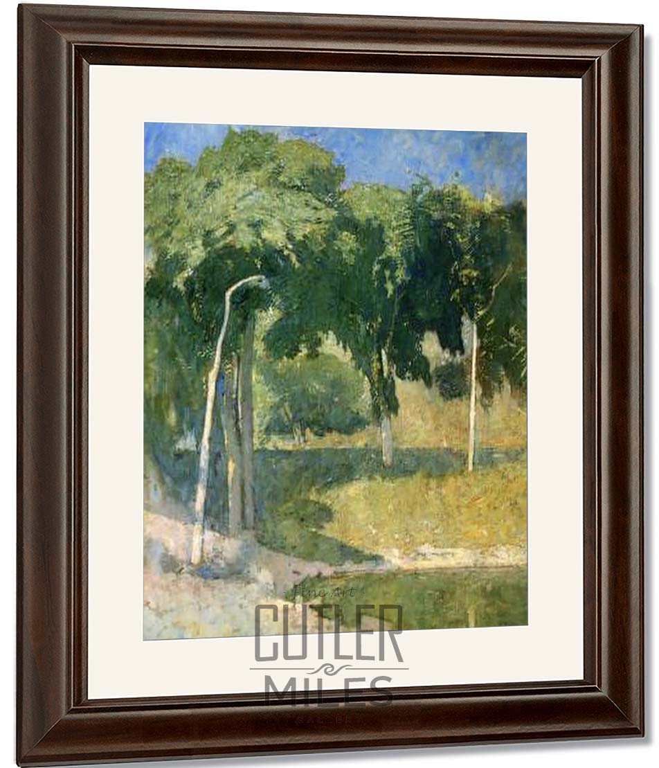 Lakeside Landscape By Emil Carlsen Reproduction from Cutler Miles