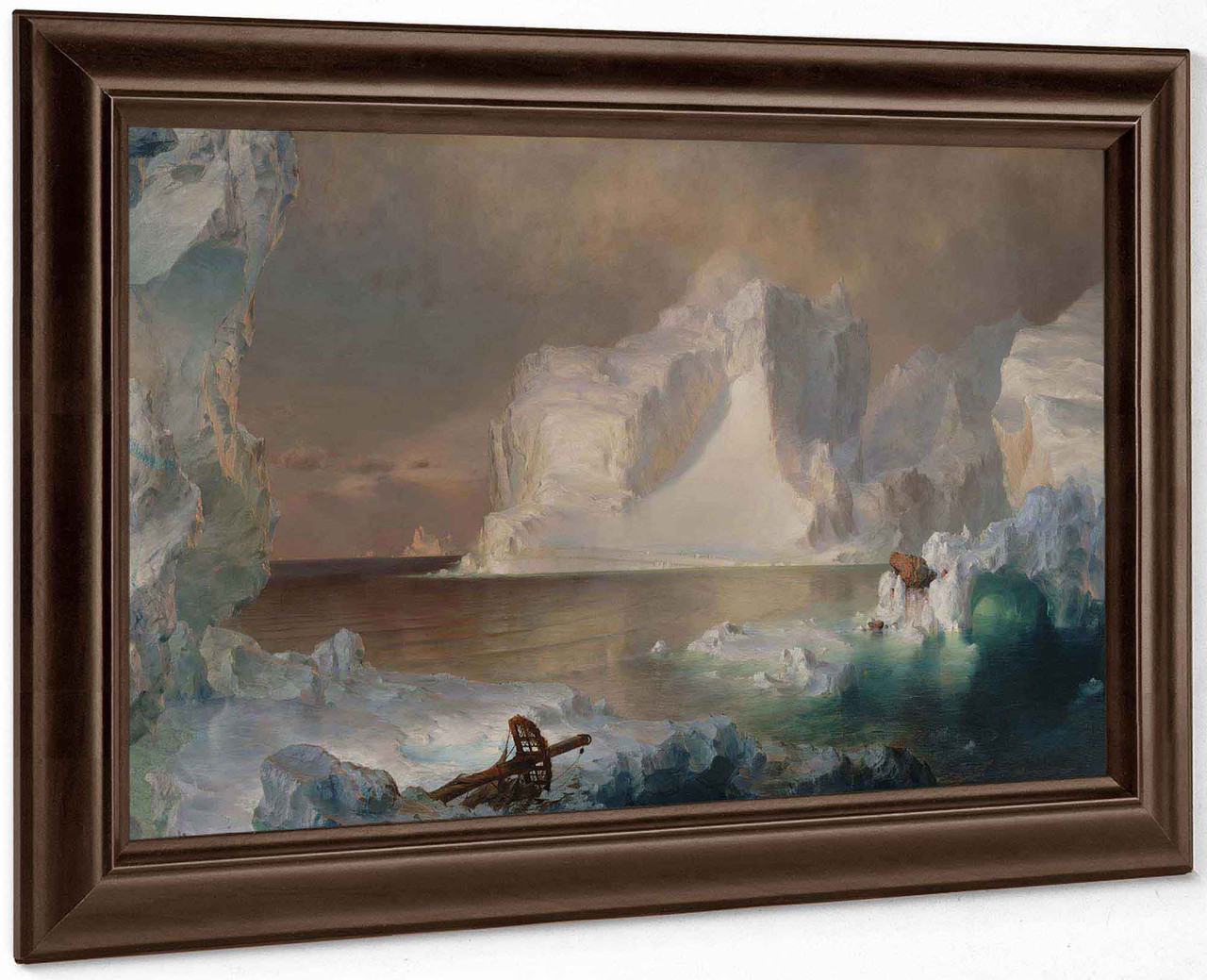 The Icebergs By Frederic Edwin Church Print or Oil Painting ...
