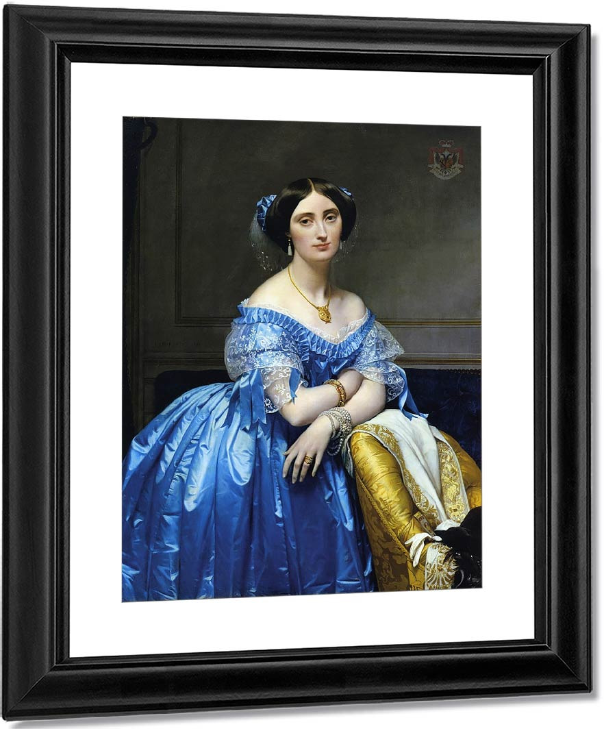 Princess Pauline Eleonore De Broglie 1 By Jean Auguste Dominique Ingres ...