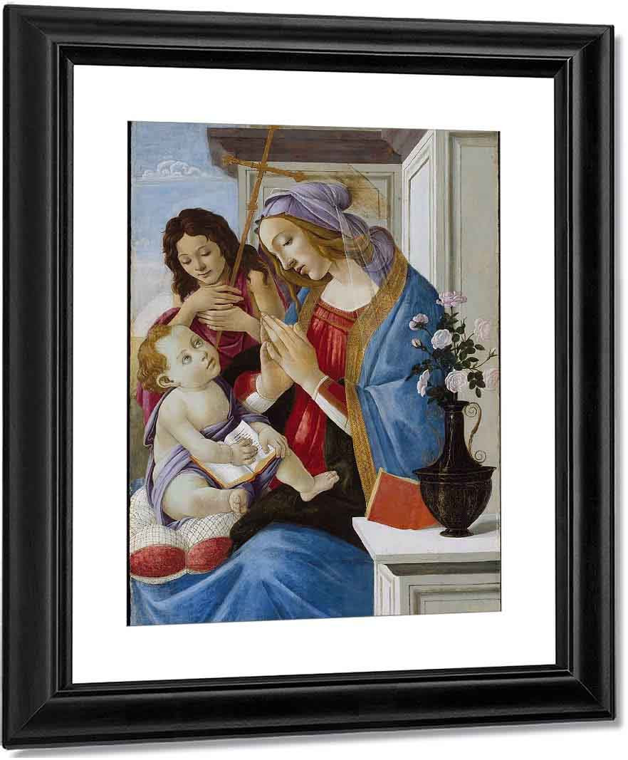 Virgin And Child With Saint John The Baptist By Sandro Botticelli Art ...