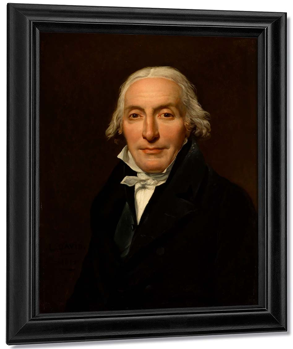 Portrait Of Jean Pierre Delahaye By Jacques Louis David Reproduction
