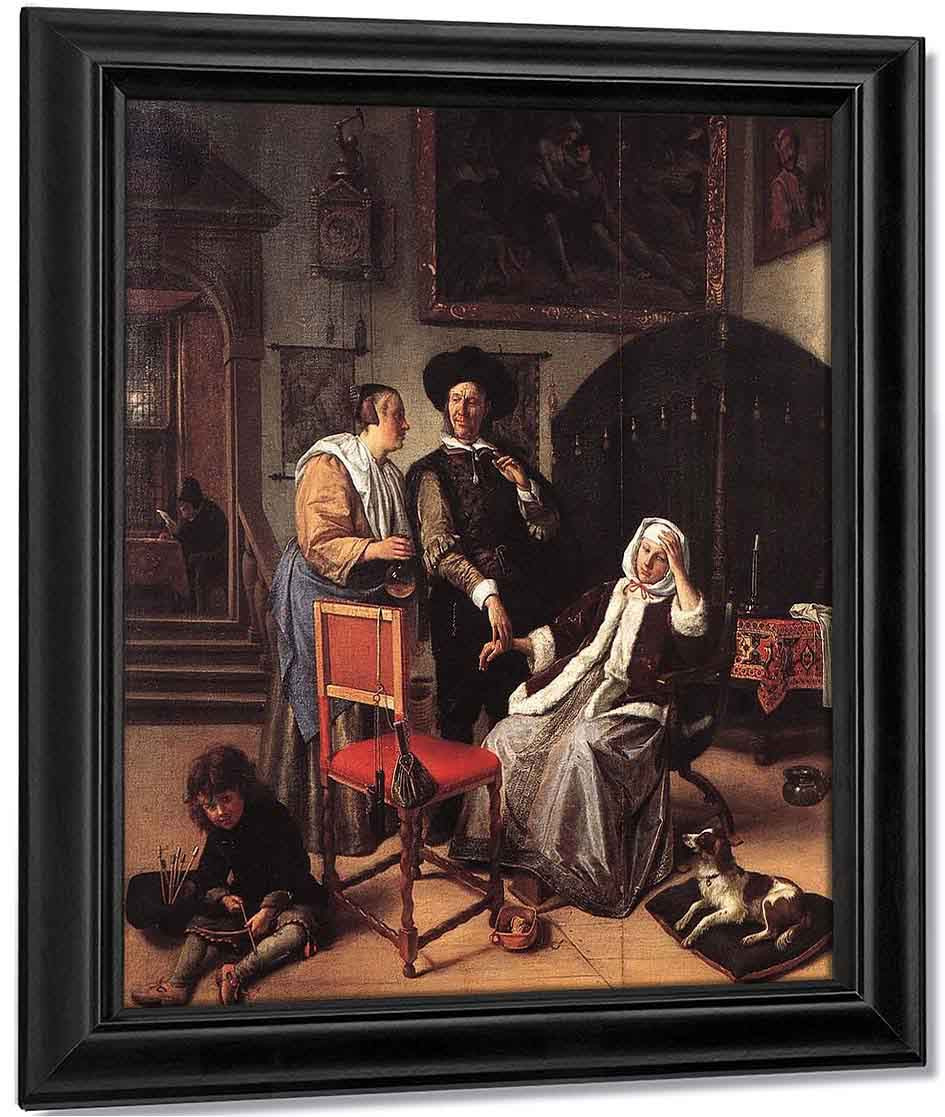 The Doctor's Visit By Jan Steen Reproduction from Cutler Miles