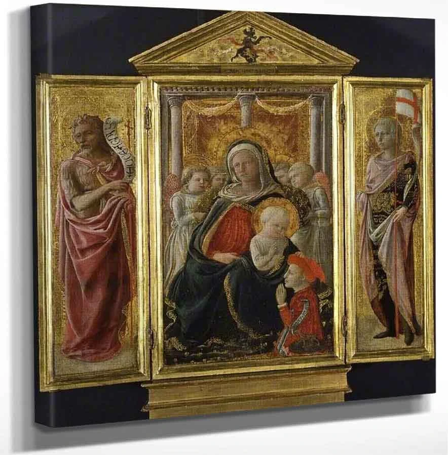 Virgin And Child With Saint John The Baptist And Saint Gregory By Fra ...