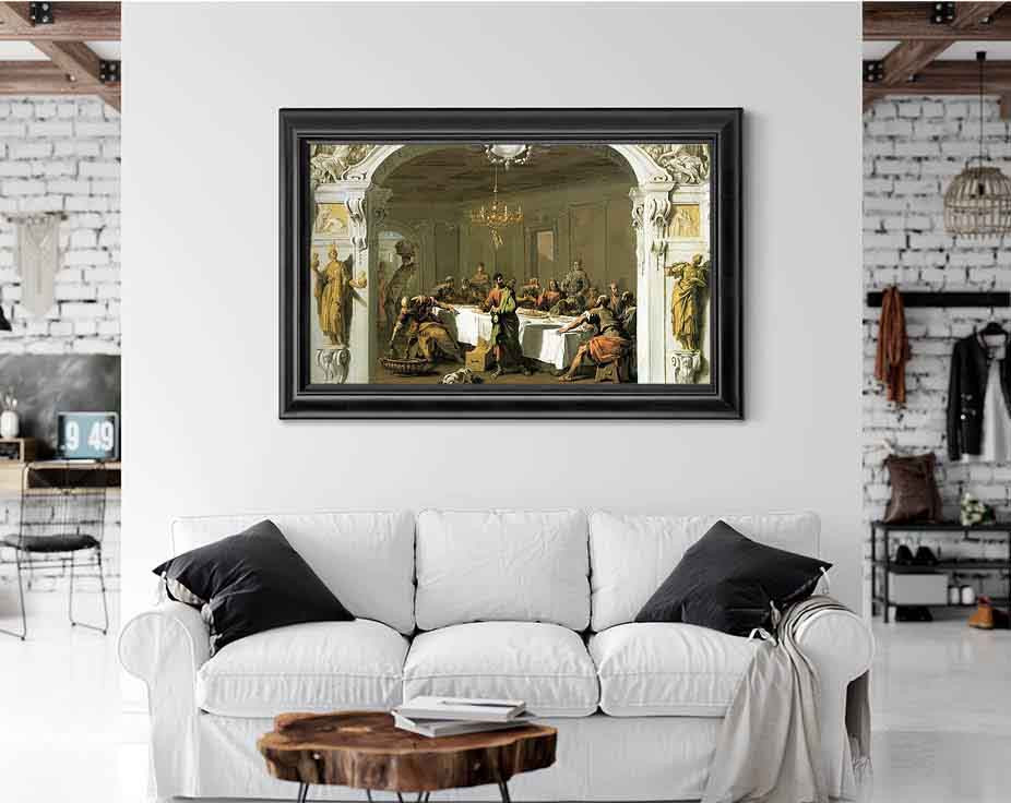 Last Supper By Sebastiano Ricci Print or Oil Painting Reproduction from ...