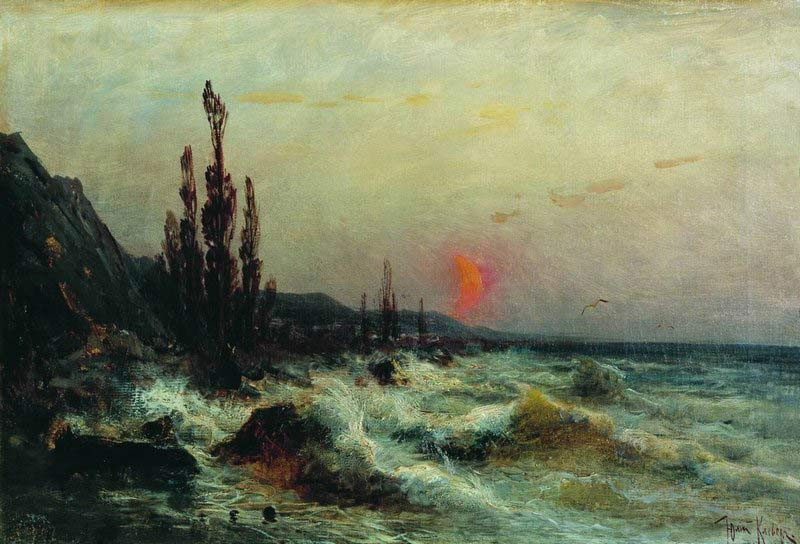 Sea By Julius Klever Print or Oil Painting Reproduction from Cutler Miles.