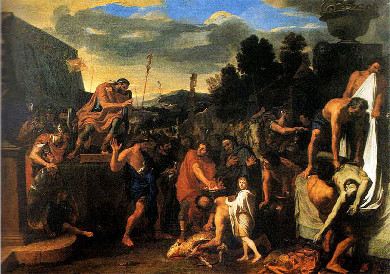 Mucius Scaevola Before Porsena By Charles Le Brun By Charles Le Brun ...