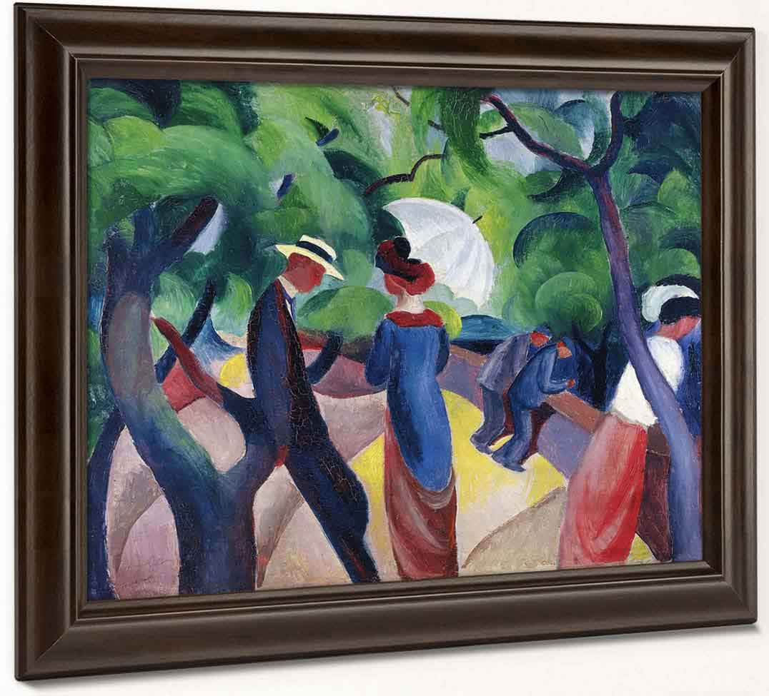 Promenade By August Macke Print or Painting Reproduction from Cutler Miles.