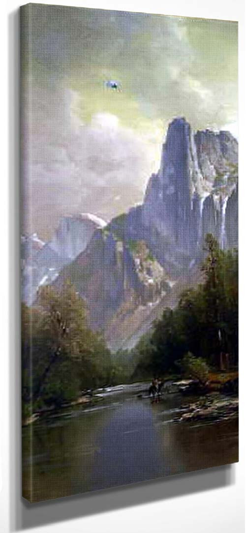 Yosemite Valley With Half Dome By Thomas Hill By Thomas Hill Art ...
