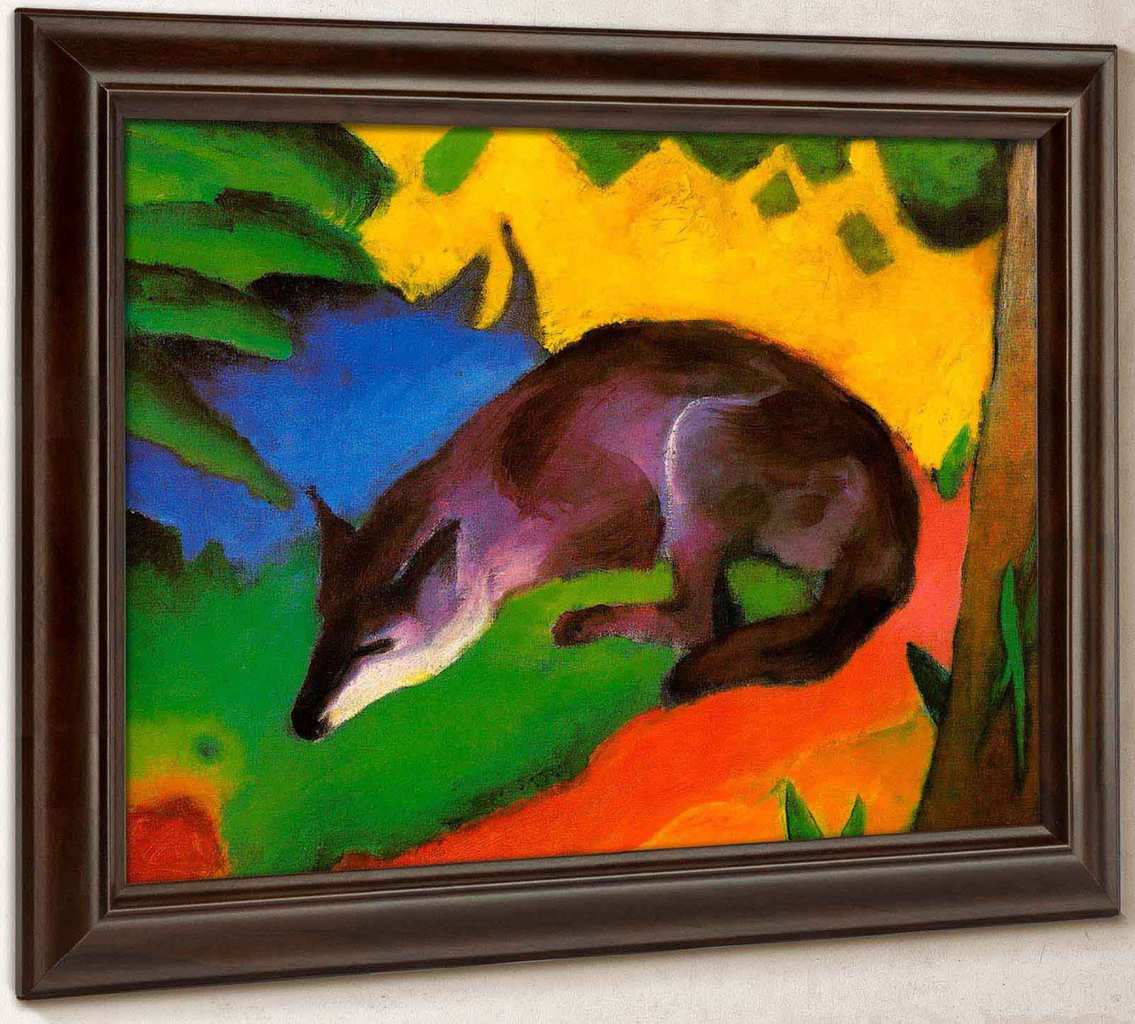 Blue Black Fox by Franz Marc