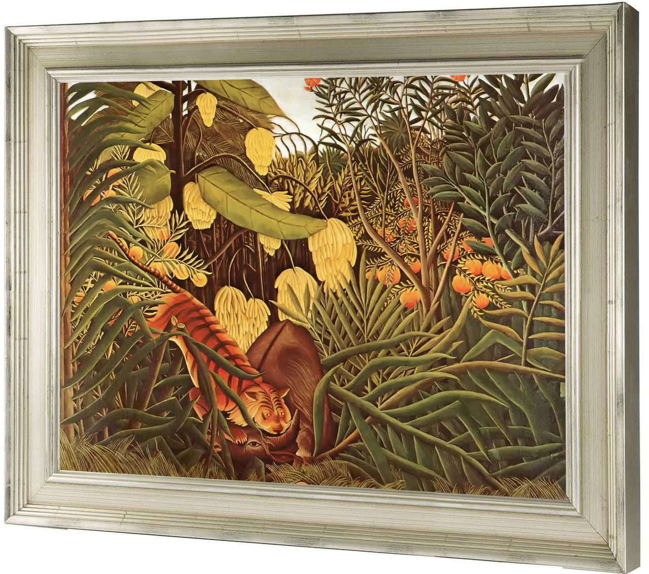 Tiger Attacking A Buffalo Henri Rousseau