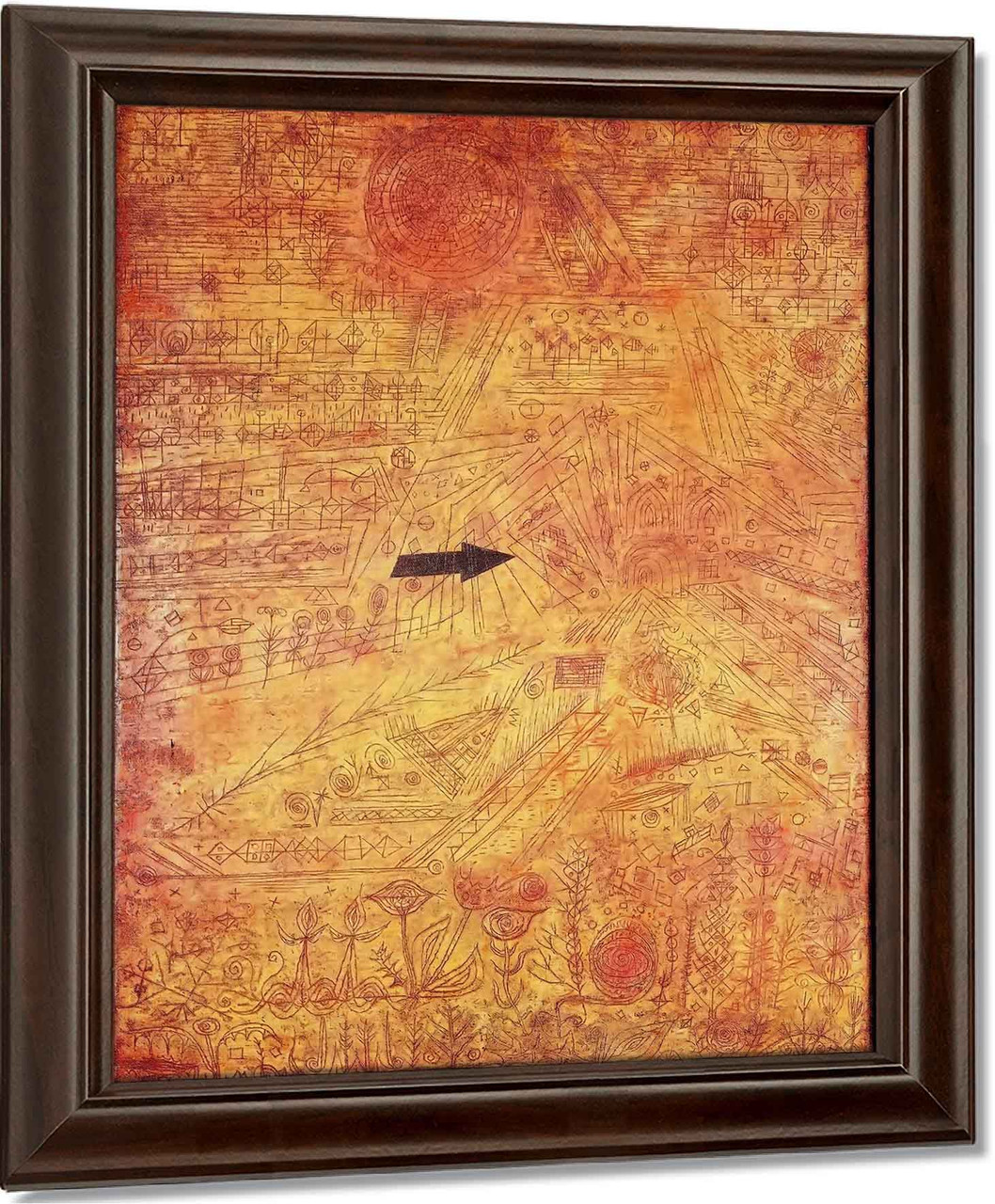 Arrow In The Garden by Paul Klee