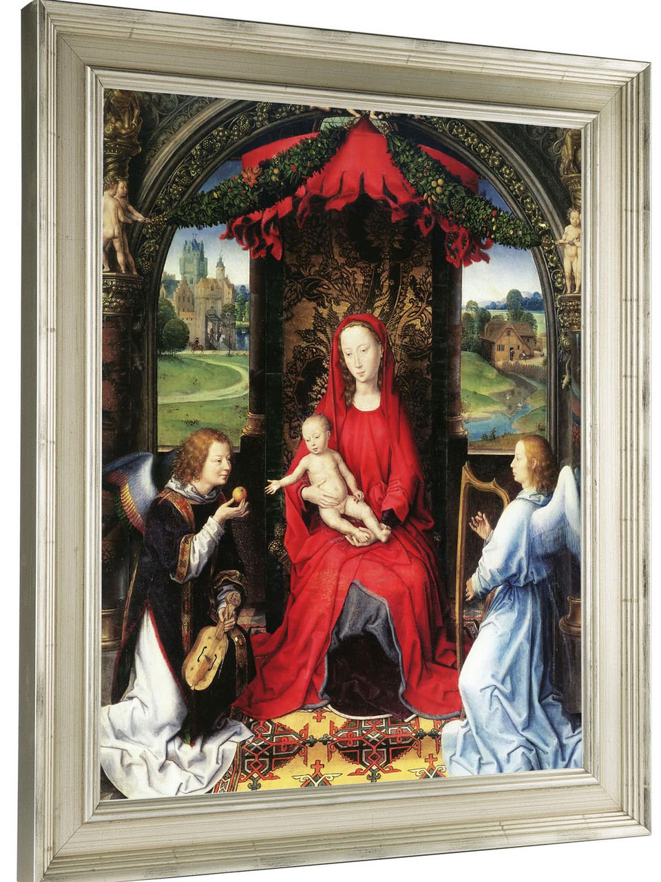 The Virgin With Child And Angels by Hans Memling