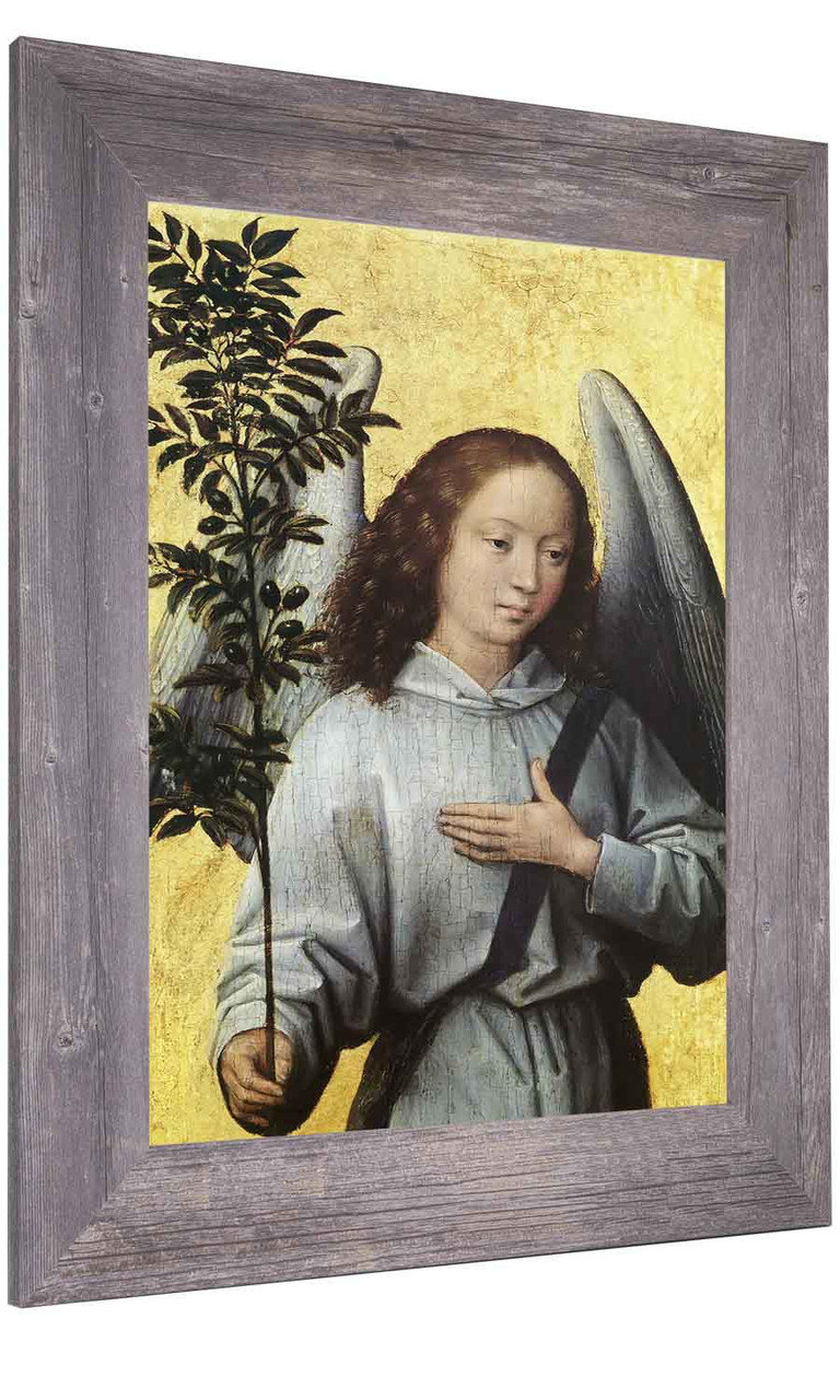 Angel Holding An Olive Branch Hans Memling