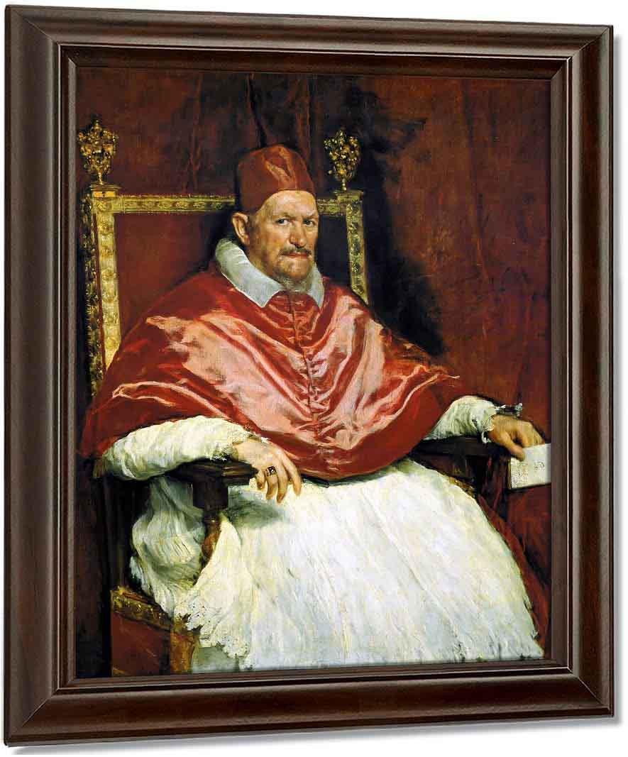 Pope Innocent X By Diego Velazquez Reproduction from Cutler Miles