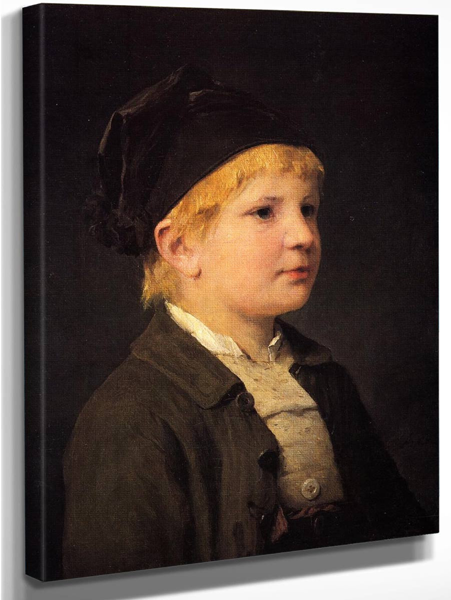 Portrait Of A Young Woman By Albert Anker Reproduction from Cutler Miles