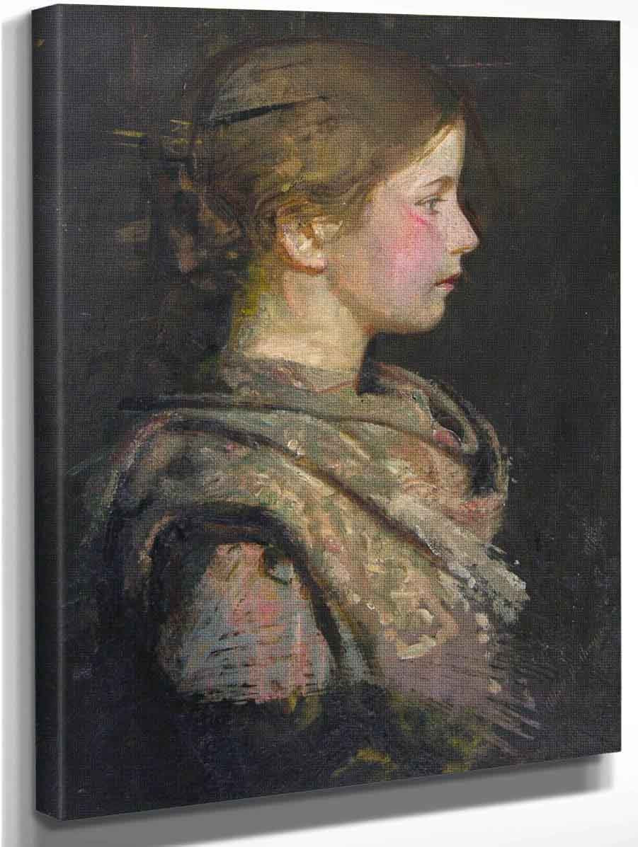 Profile, Alice Rich By Abbott Handerson Thayer Art Reproduction from ...