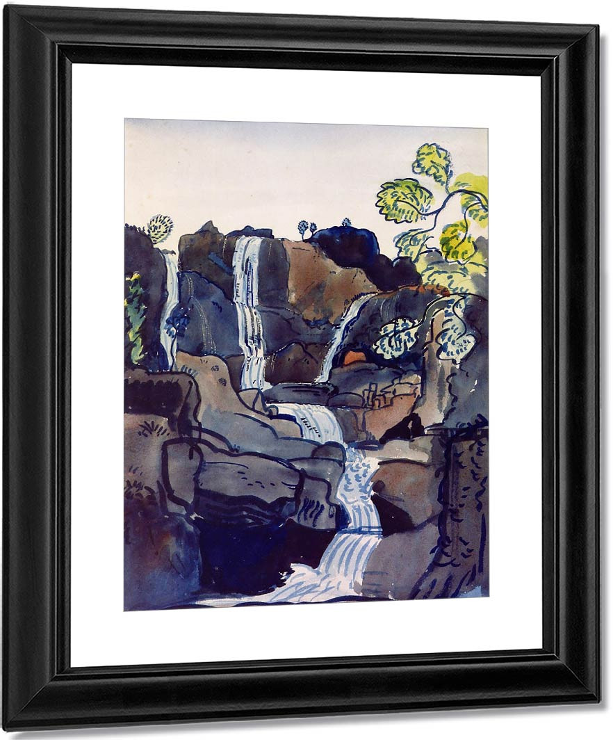 The Waterfall By James Dickson Innes Art Reproduction from Cutler Miles.