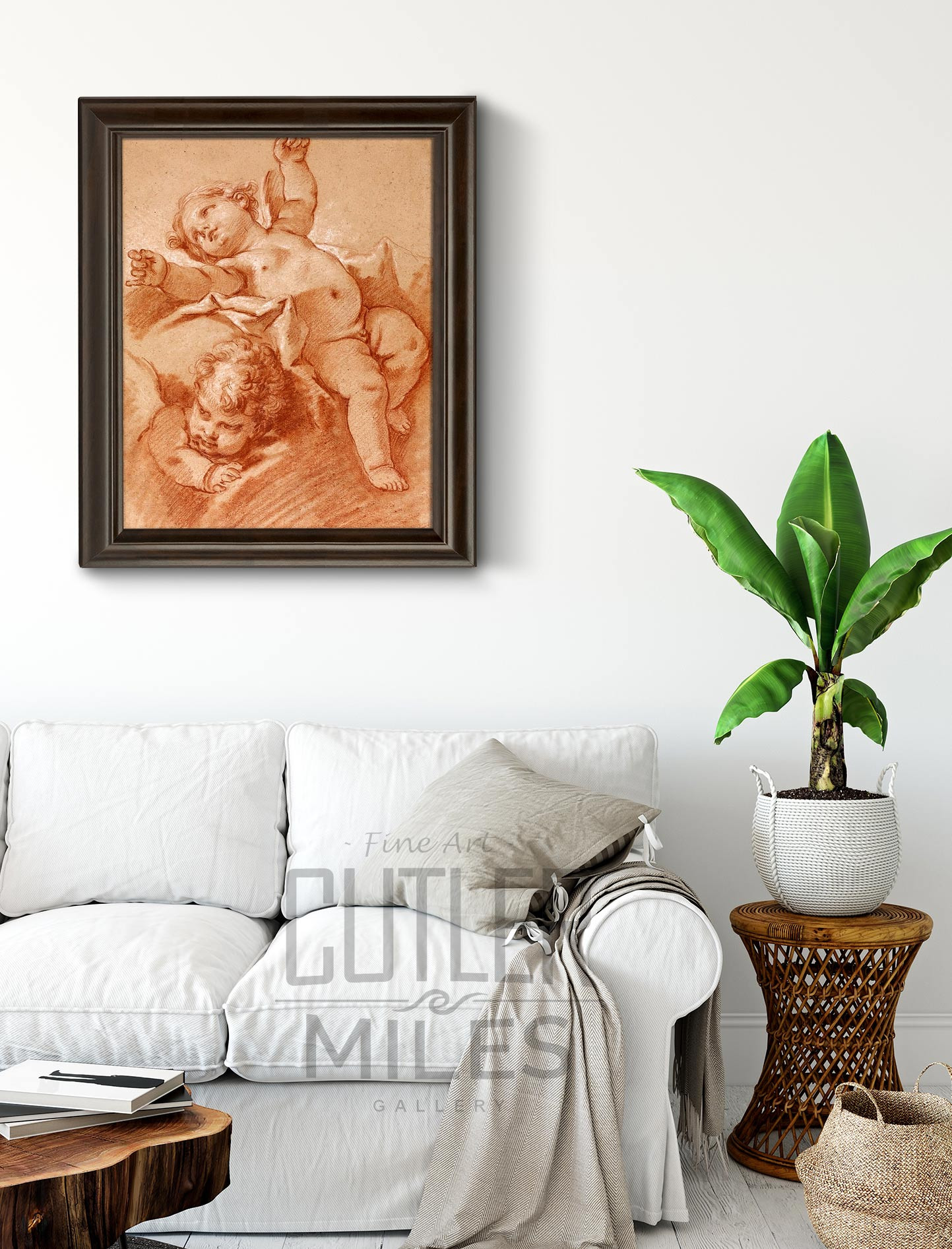 Two Putti By Francois Boucher Art Reproduction from Cutler Miles.