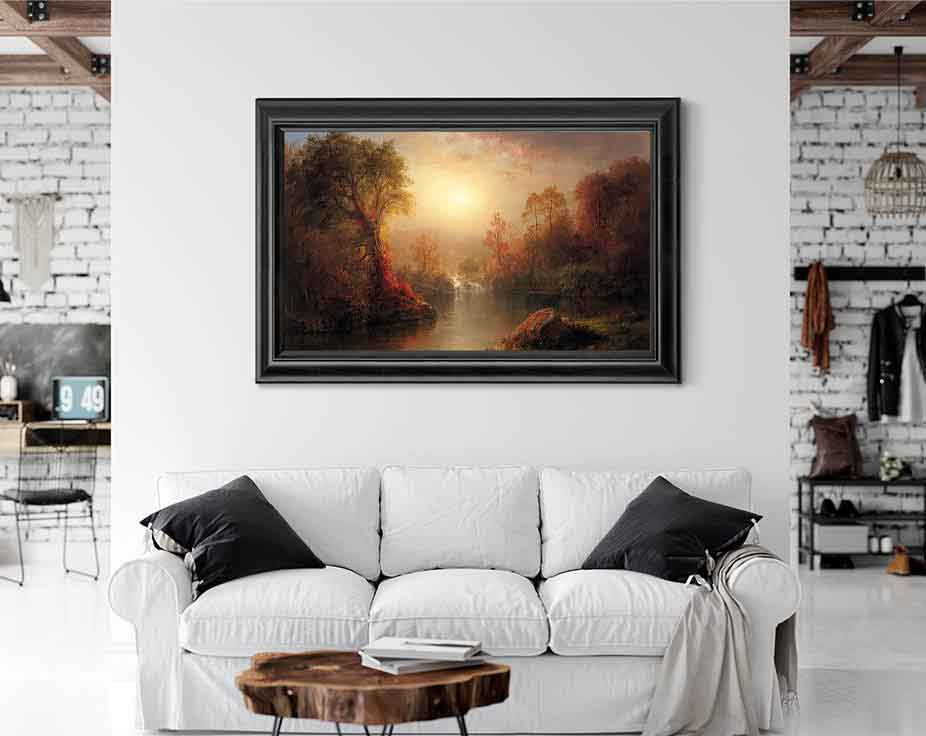 Autumn By Frederic Edwin Church Print or Oil Painting Reproduction from ...