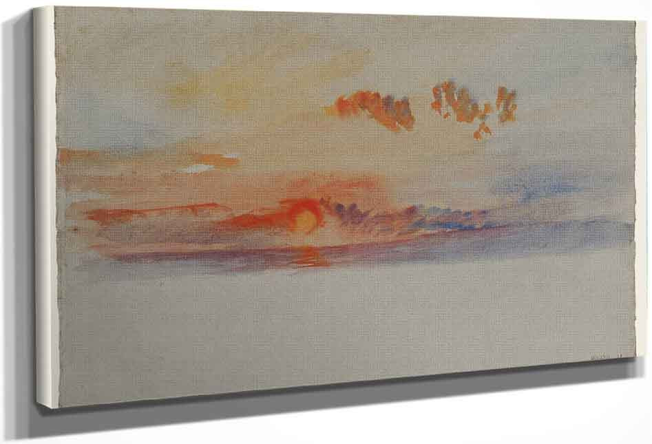 The Scarlet Sunset By Joseph Mallord William Turner Print or Painting ...