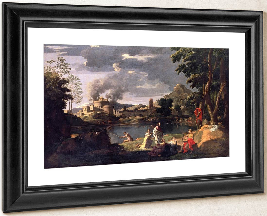 Orpheus And Eurydice By Nicolas Poussin Print or Oil Painting ...