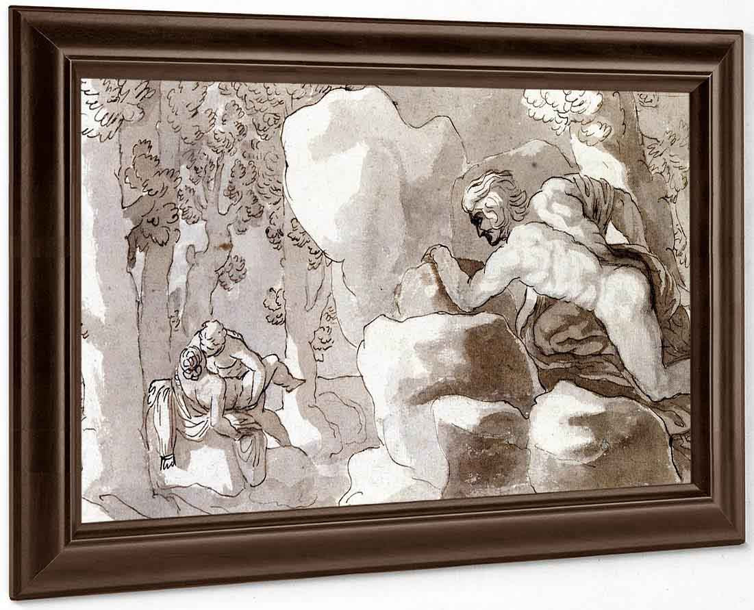 Polyphemus Discovers Acis And Galatea By Nicolas Poussin Print or Oil ...