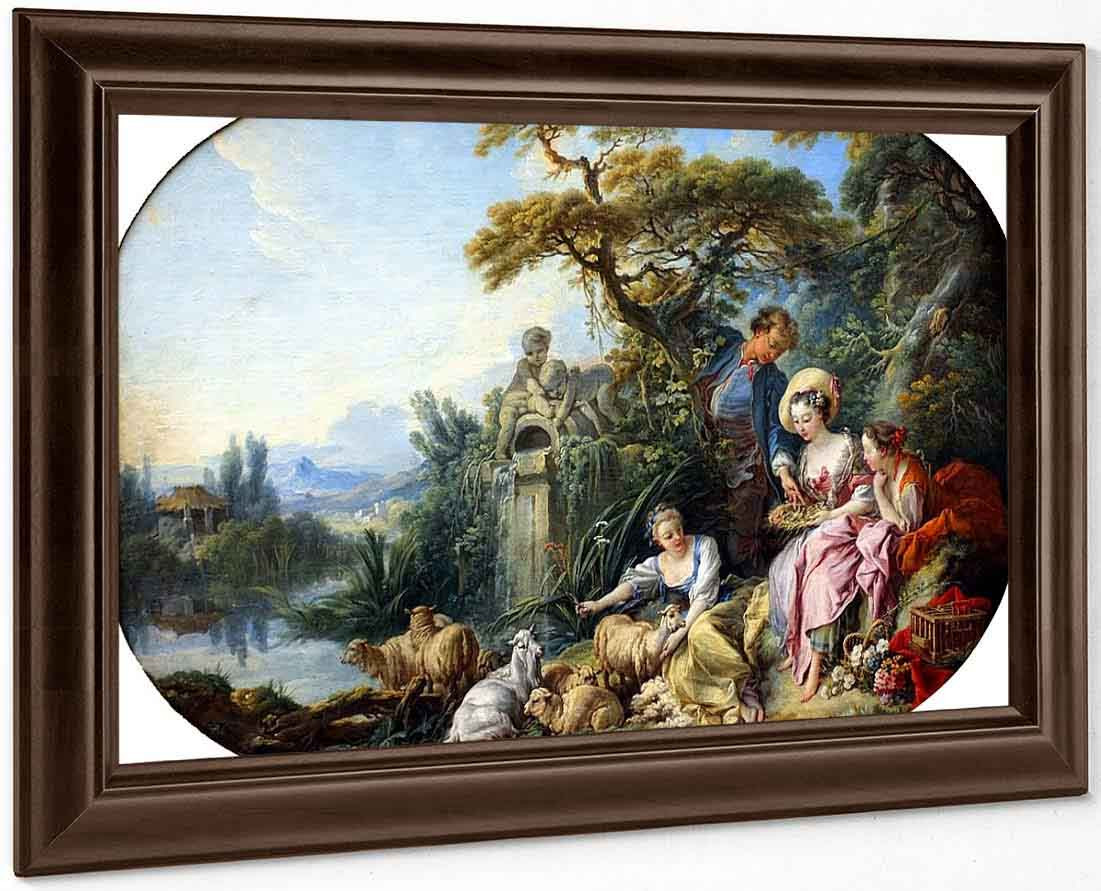Shepherds Gift By Francois Boucher Print or Oil Painting Reproduction ...