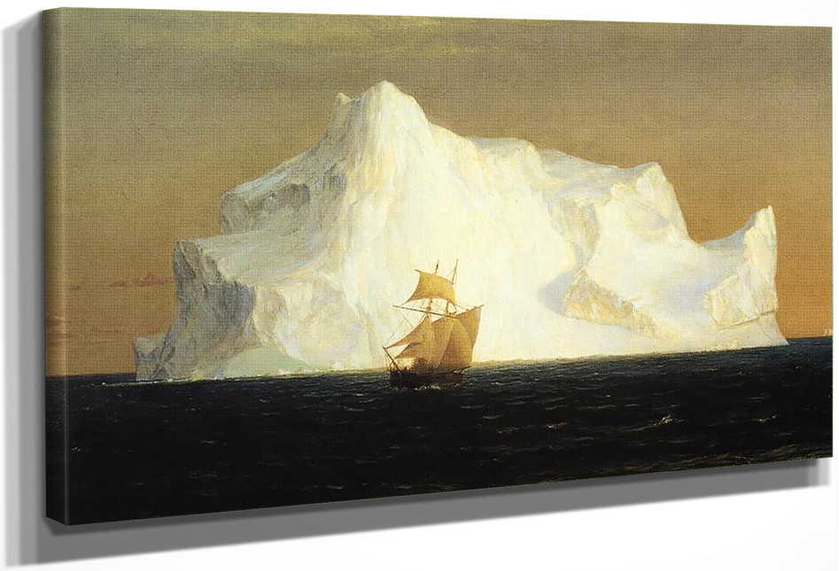 The Icebergs By Frederic Edwin Church Print or Oil Painting ...