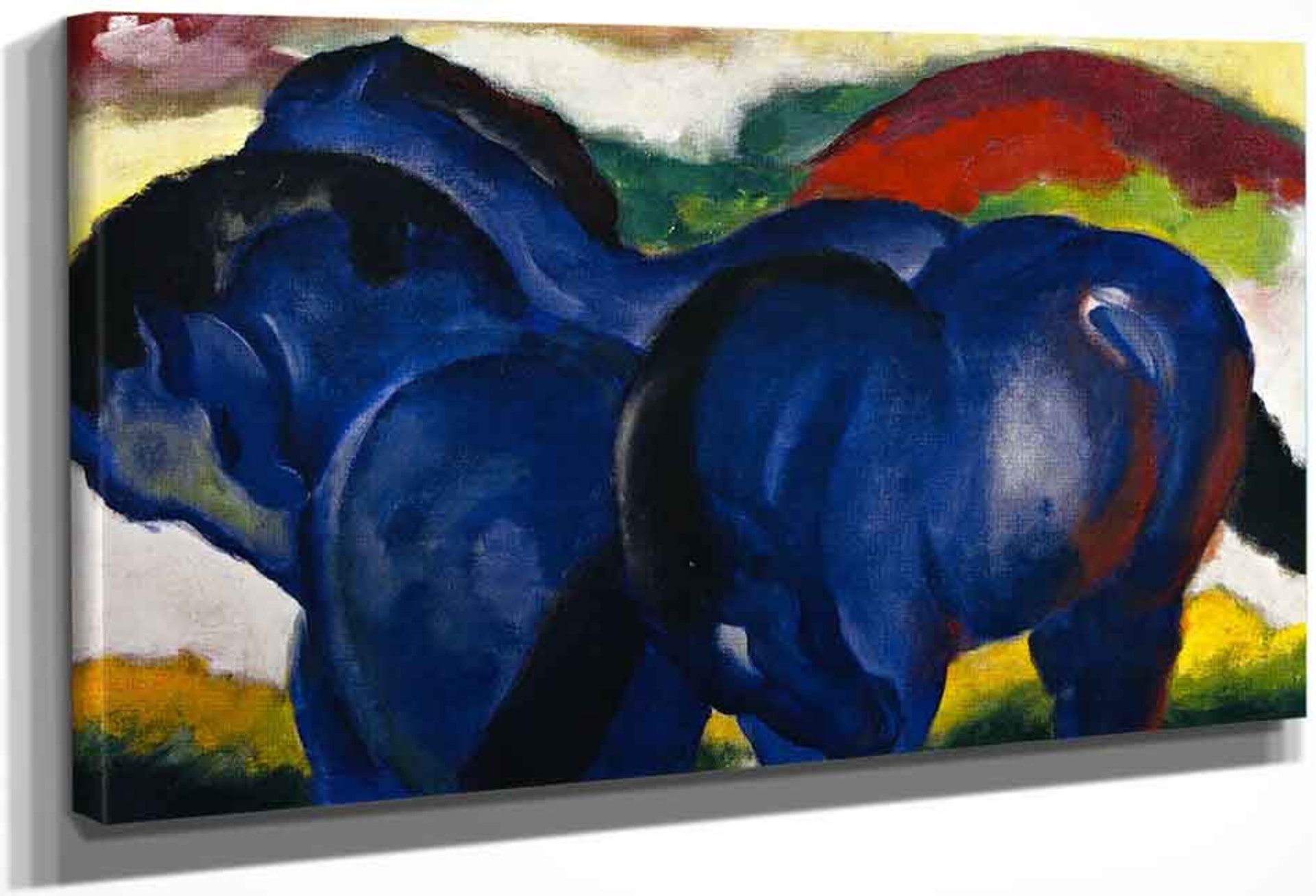 The Large Blue Horses By Franz Marc Print or Oil Painting Reproduction ...