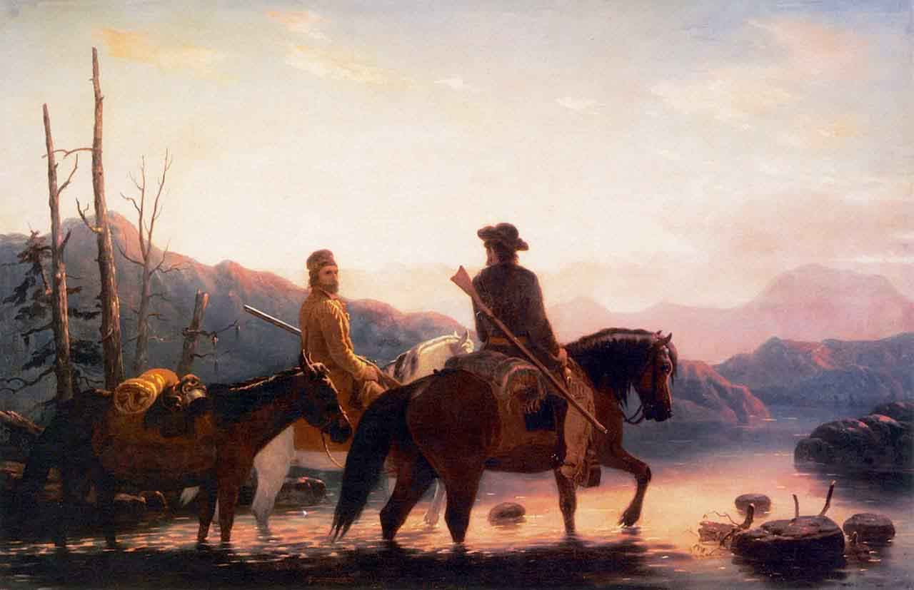 The Trappers By William Tylee Ranney Print or Oil Painting Reproduction ...