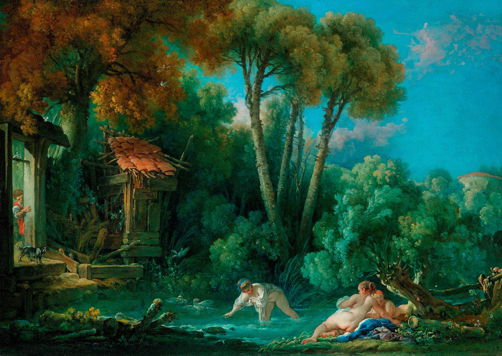 Bathers By Francois Boucher Print or Painting Reproduction from Cutler ...