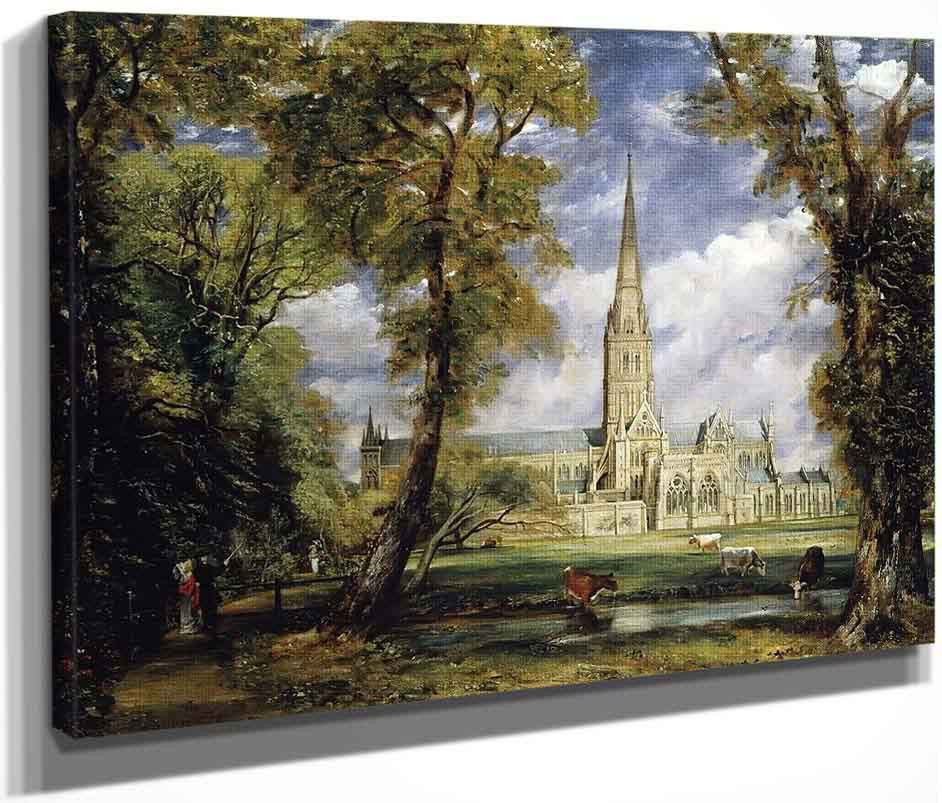 Salisbury Cathedral From The Bishop's Garden By John Constable Print or ...