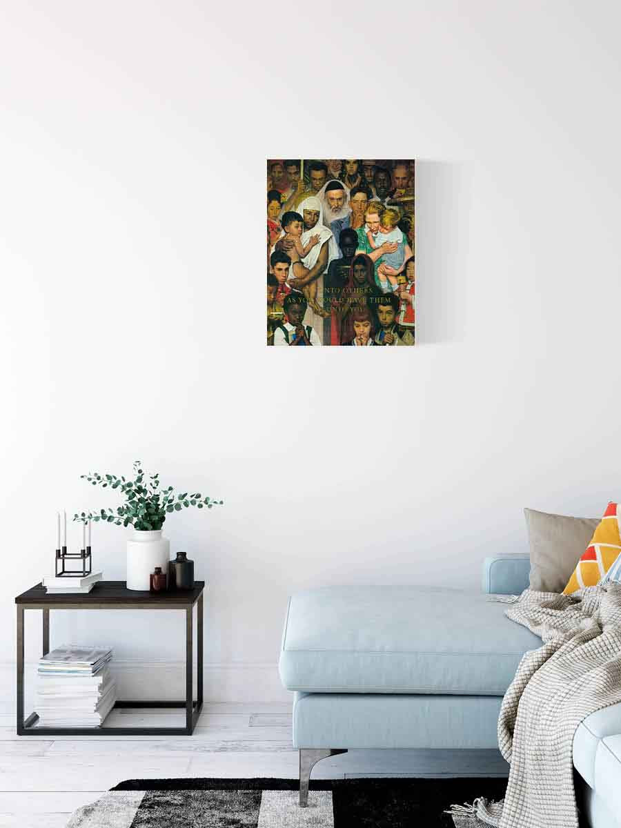The Golden Rule by Norman Rockwell Print from Cutler Miles