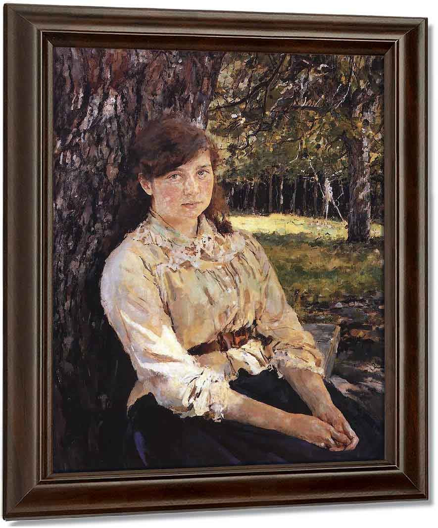 Girl In The Sunlight By Valentin Serov Art Reproduction from Cutler Miles.