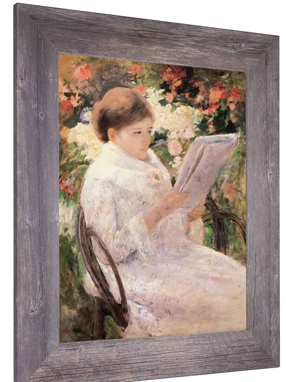 Lydia Reading In A Garden by Mary Cassatt