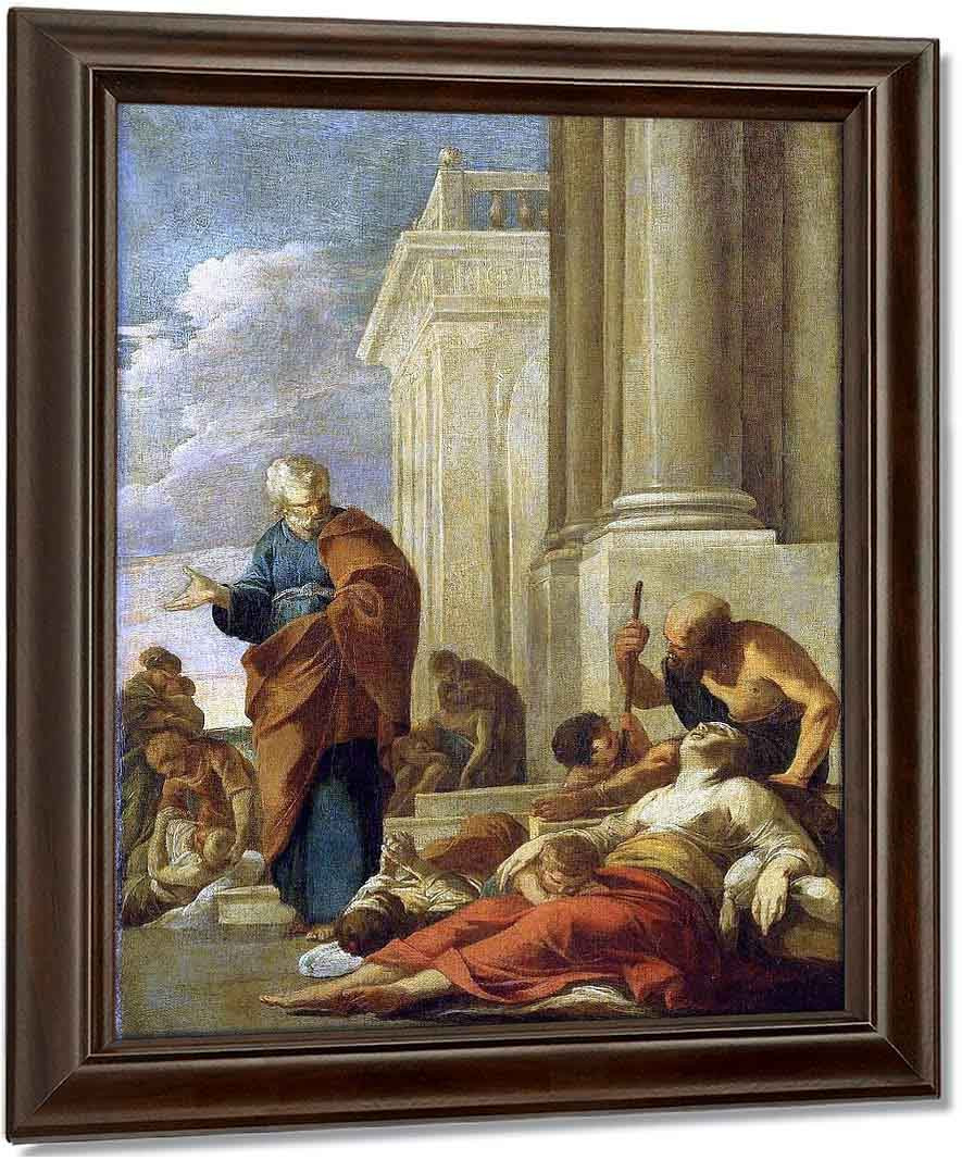 Saint Peter Healing The Sick With His Shadow By Laurent De La Hyre Art ...