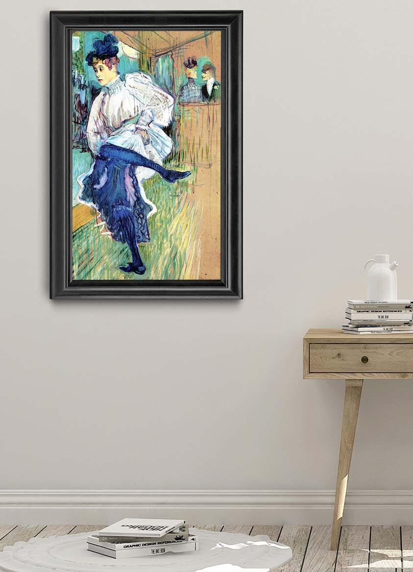 Jane Avril Dancing 2 By Henri De Toulouse Lautrec Print or Painting ...