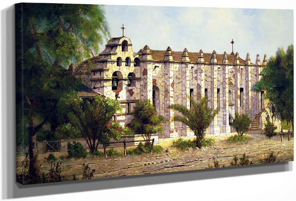 Mission San Gabriel Arcangel By Edwin Deakin By Edwin Deakin Print or ...